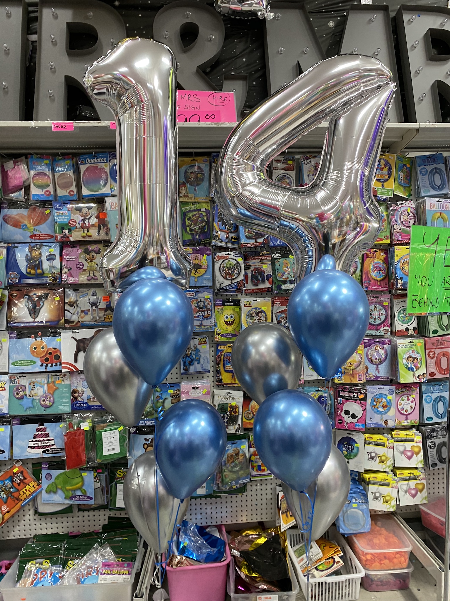 Helium Balloon Displays sent out during COVID. - Geelong Party Supplies