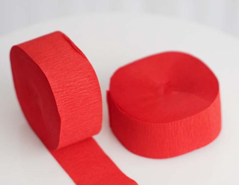 Red Streamers 25m - Geelong Party Supplies